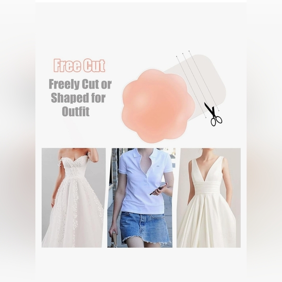 Intimates & Sleepwear | Pull Up Stick On Round 4 Pasties With Invisible ...